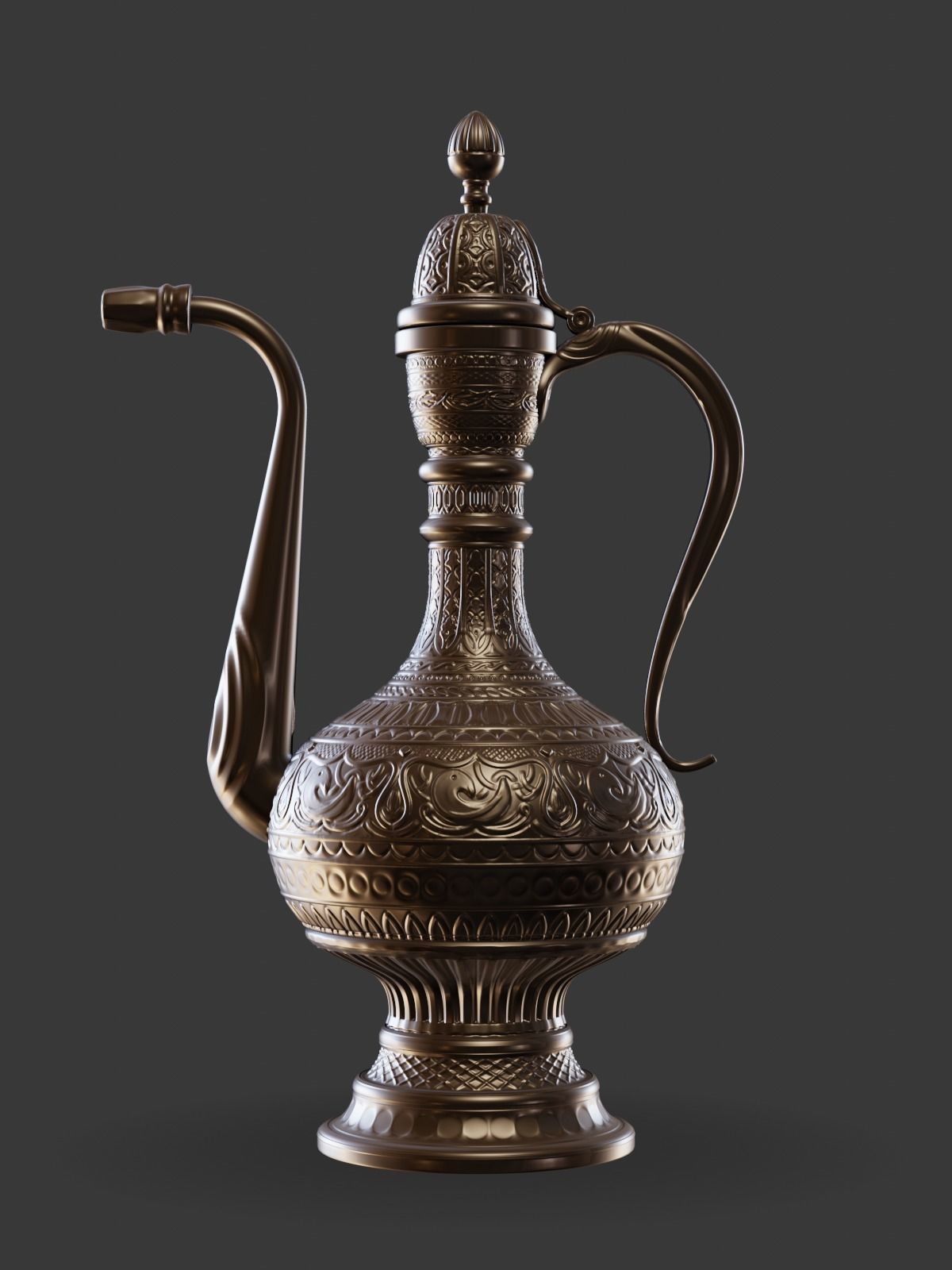 Arab Historical Kettle 3D model | CGTrader