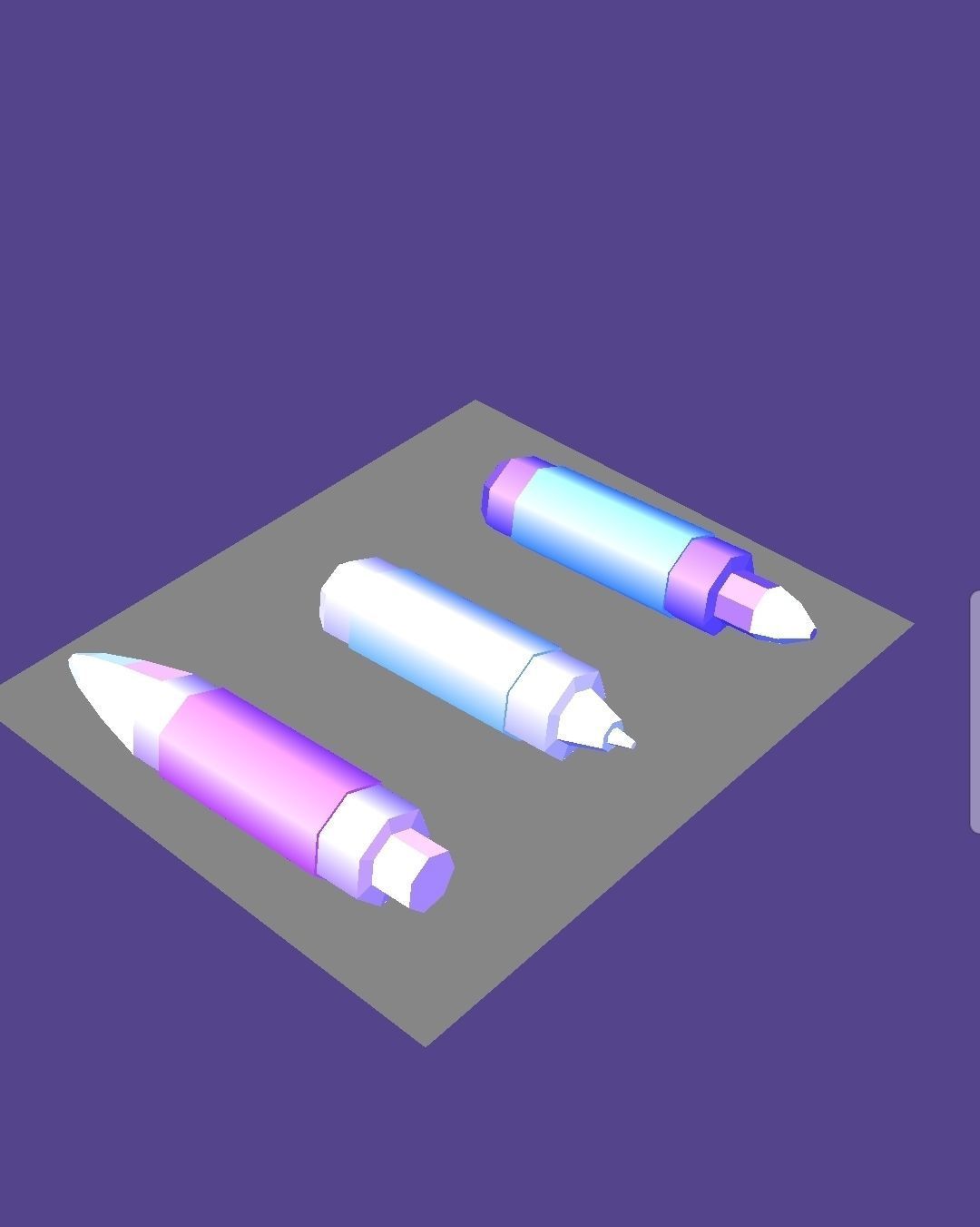 3 different pen pack 3D model | CGTrader