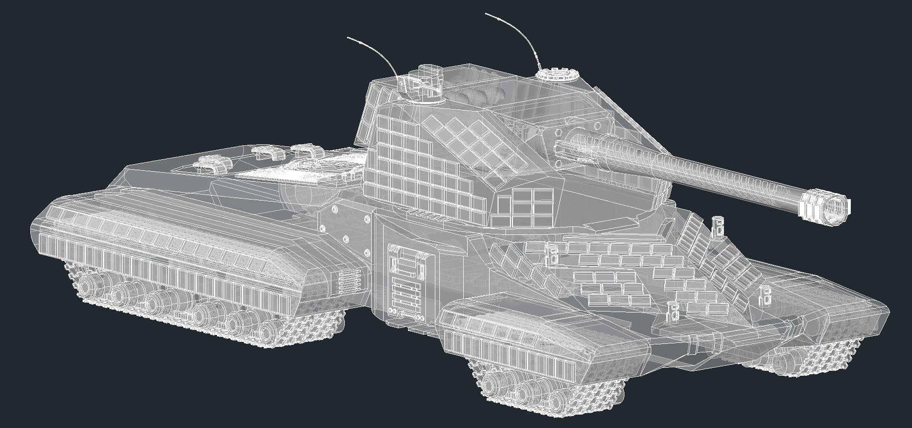 Sci-Fi EMC-Tank 3D model 3D model | CGTrader