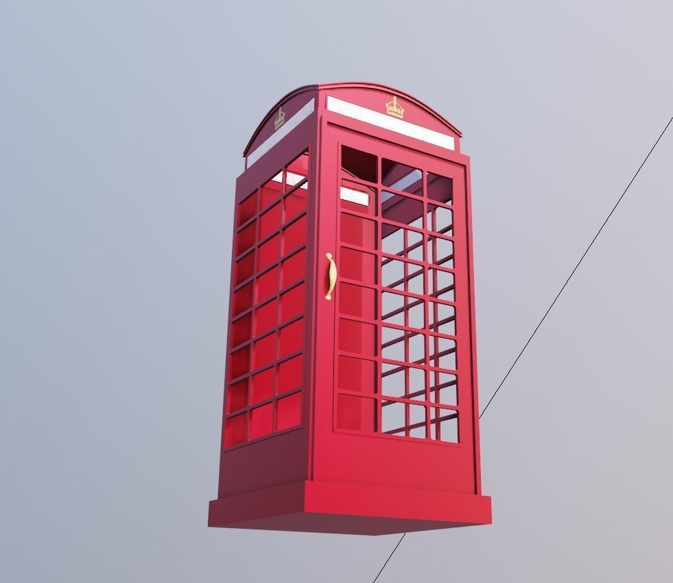 3D model phone booth 3d model VR / AR / low-poly | CGTrader