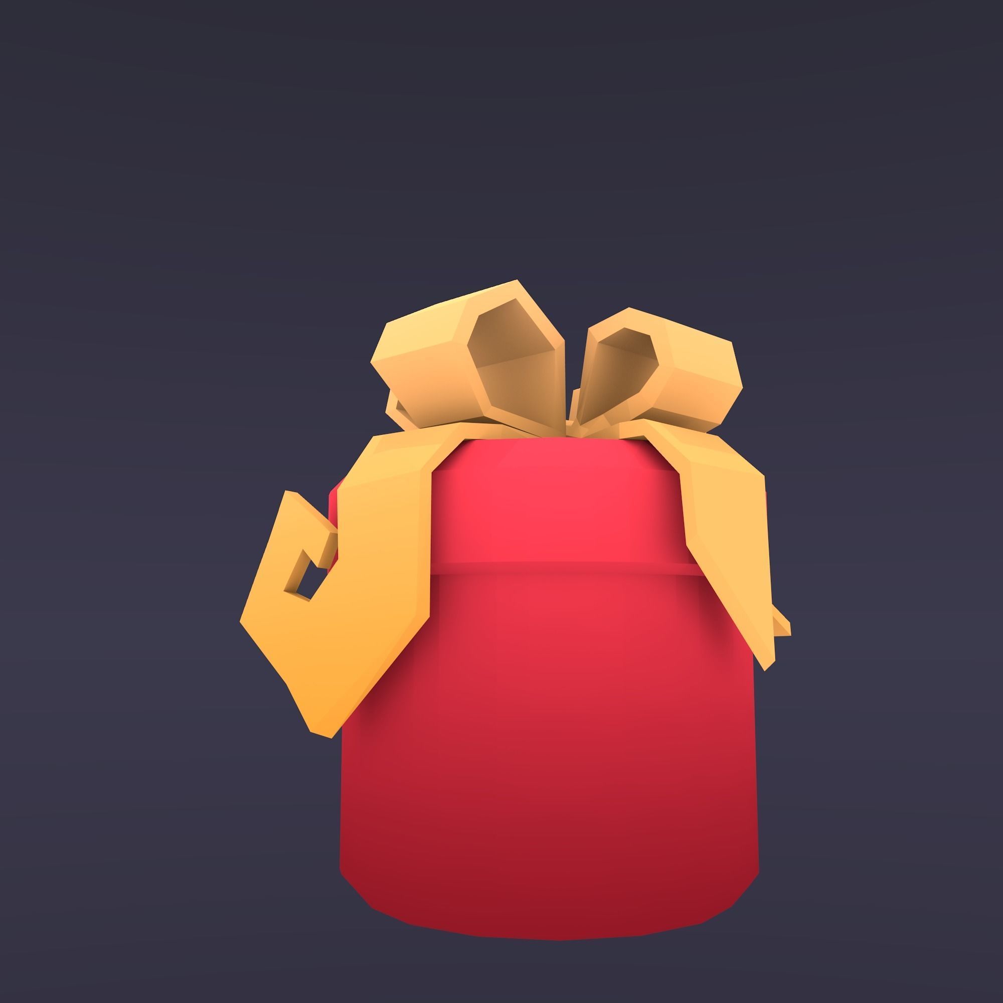 3D model Gift box package low poly VR / AR / low-poly | CGTrader