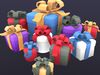 3D model Gift box package low poly VR / AR / low-poly | CGTrader