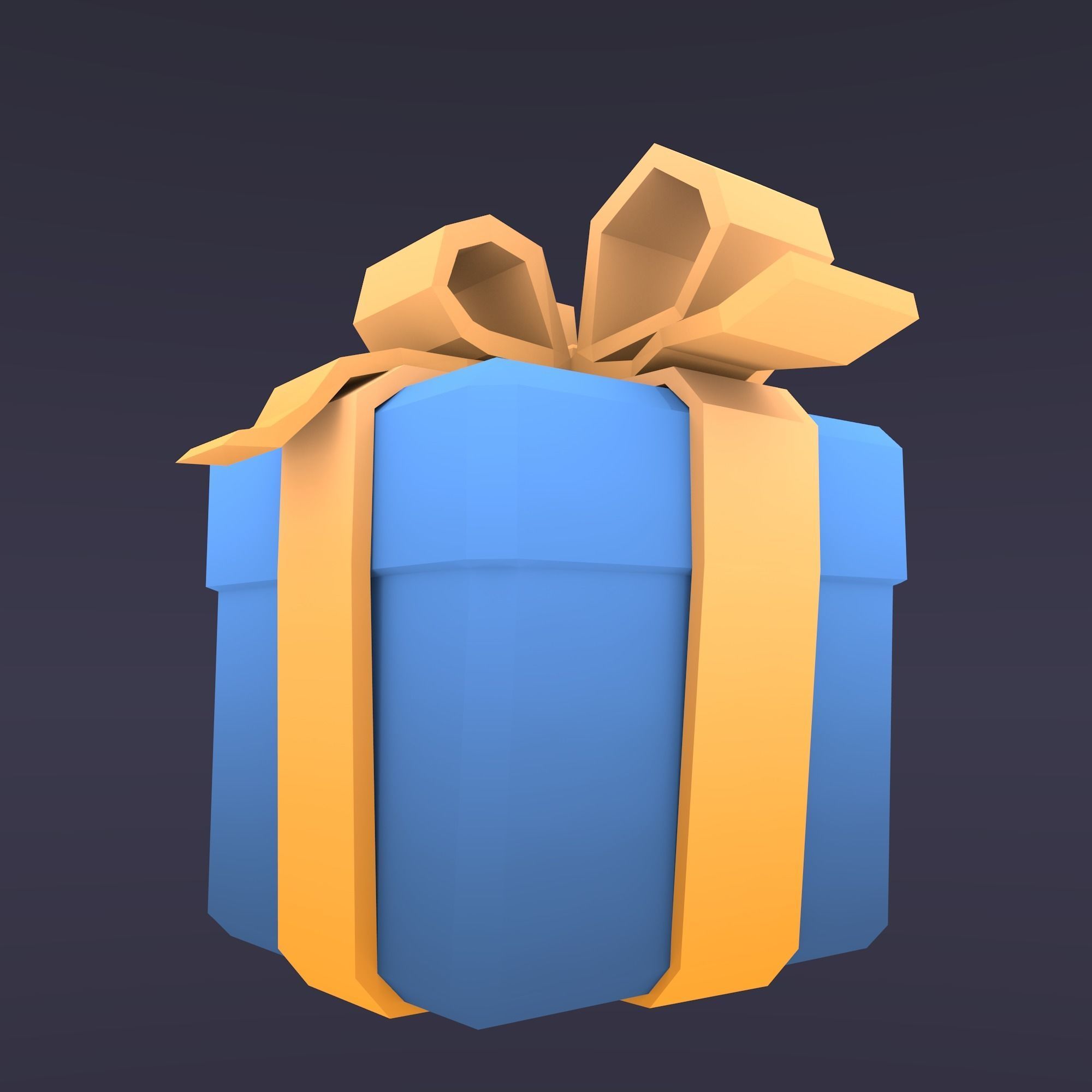 3D model Gift box package low poly VR / AR / low-poly | CGTrader