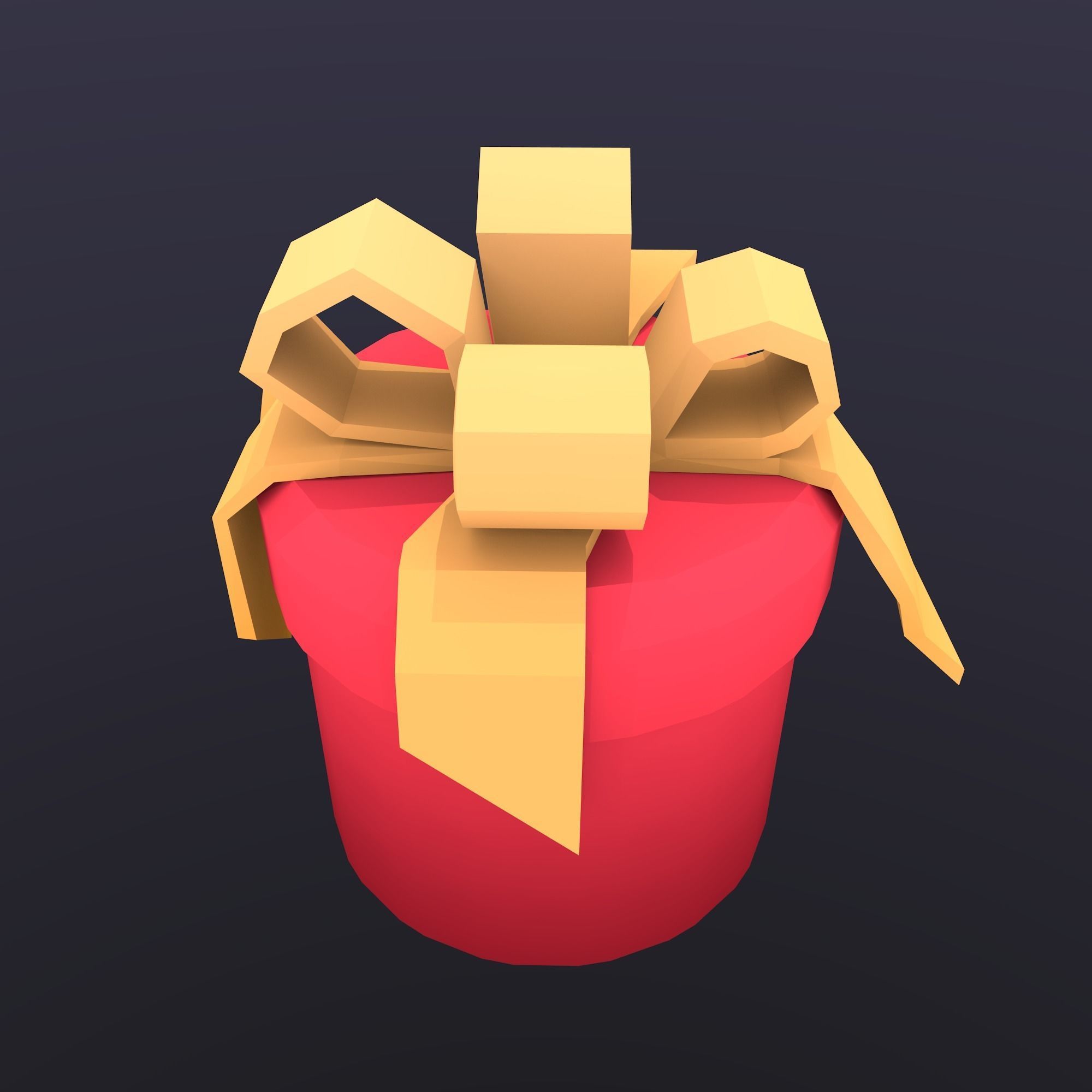 3D model Gift box package low poly VR / AR / low-poly | CGTrader
