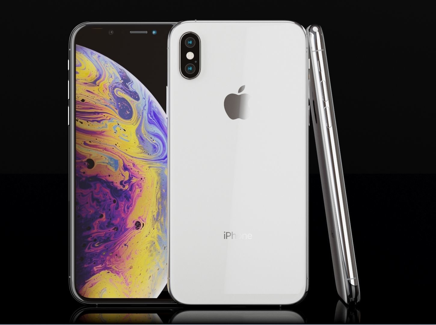 3D model Apple iPhone XS all colors Most Accurate VR / AR / low-poly ...