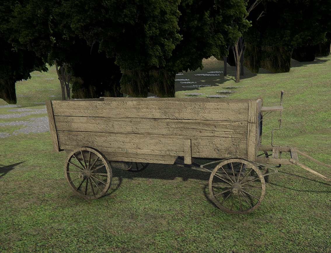 3D model Farm Carts VR / AR / low-poly | CGTrader