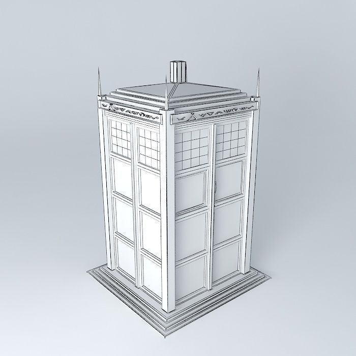 TARYNIOUS An Ancient Gothic TARDIS free 3D model | CGTrader