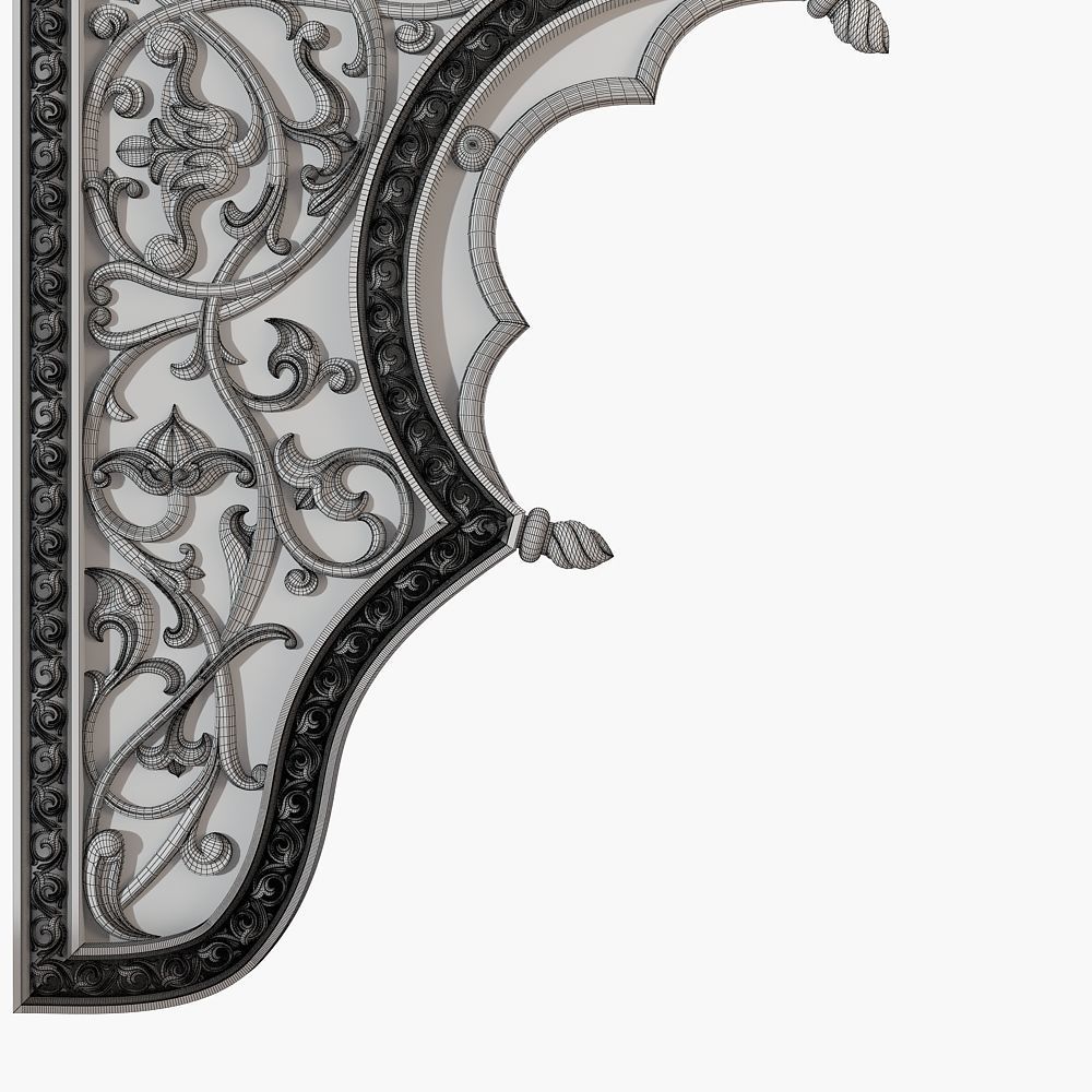 CNC Arabian panel arch 3D model | CGTrader