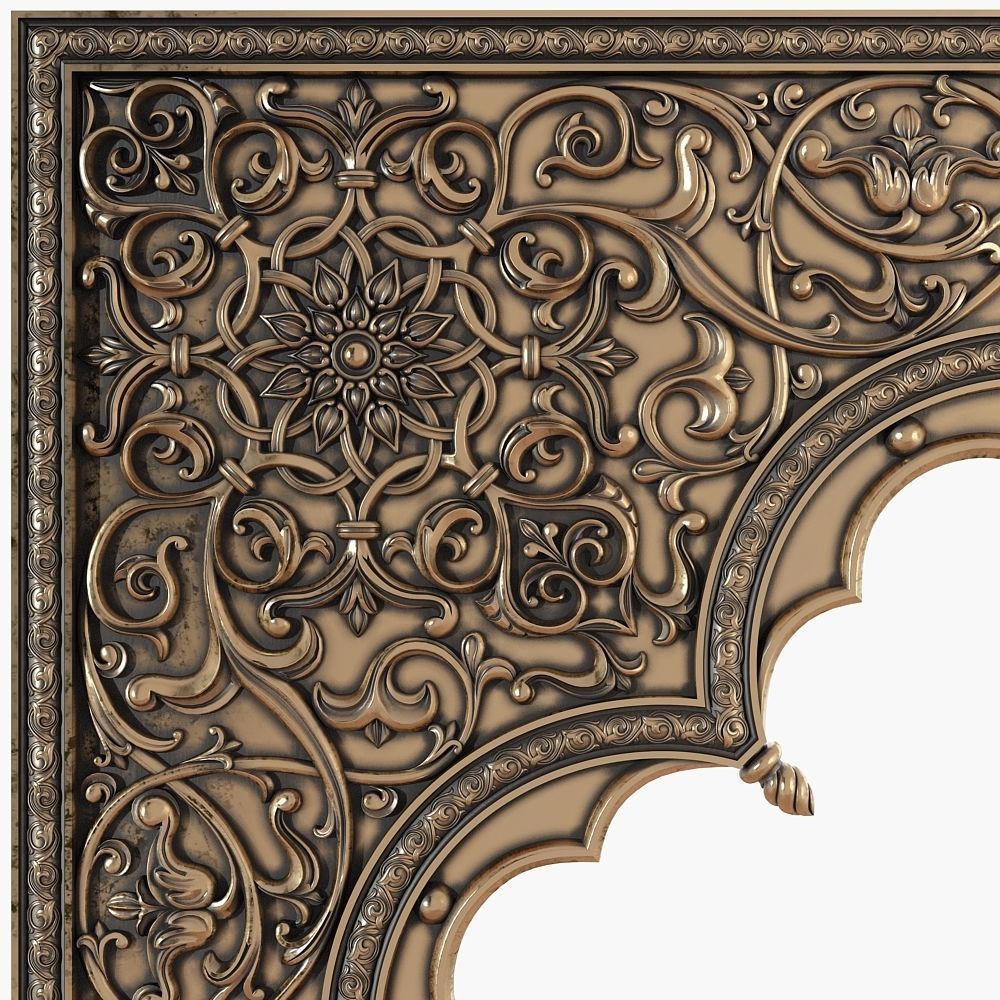 CNC Arabian panel arch 3D model | CGTrader