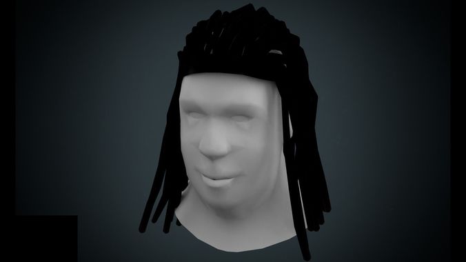 3D model Dreadlocks low poly VR / AR / low-poly | CGTrader