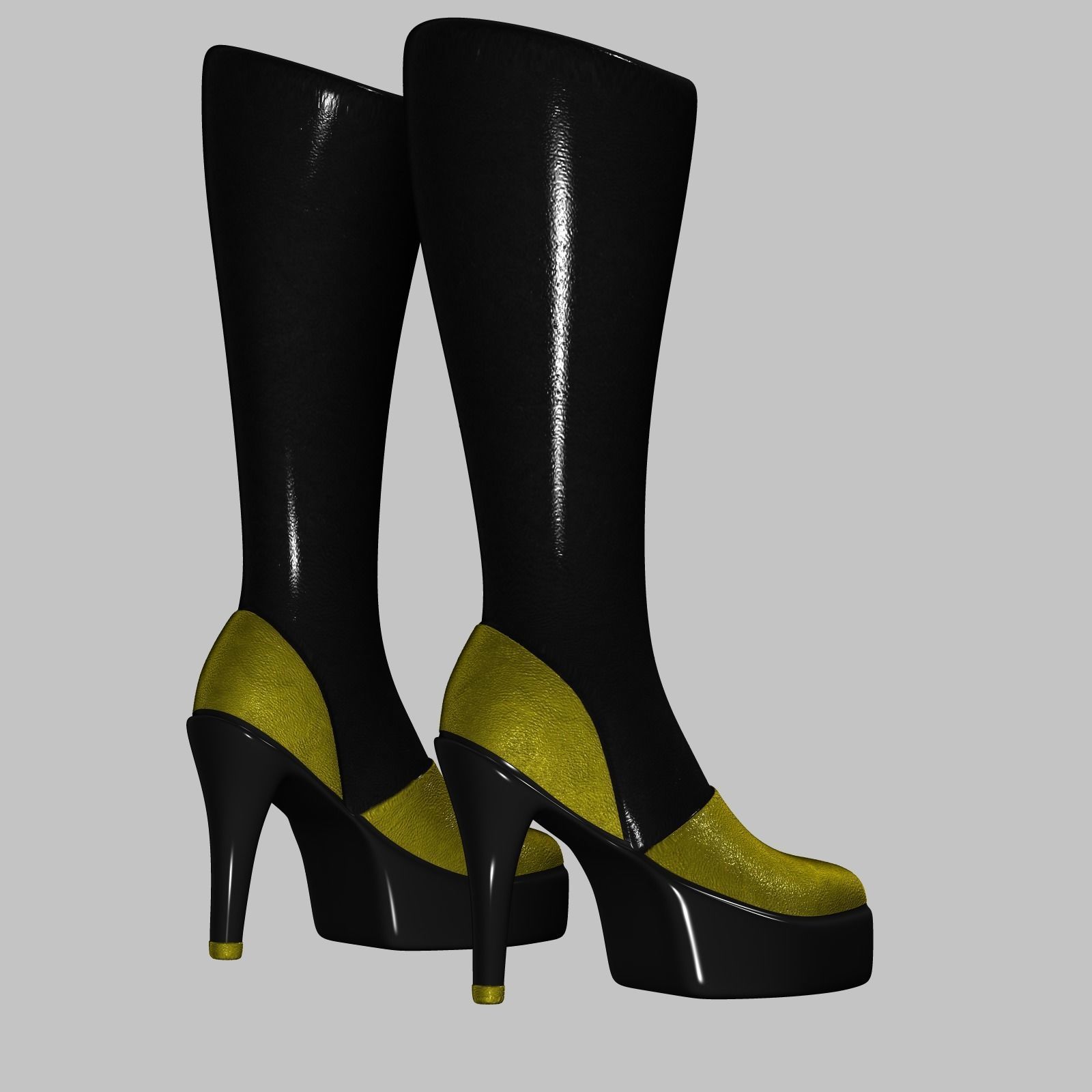 3D model Female Boots VR / AR / low-poly | CGTrader