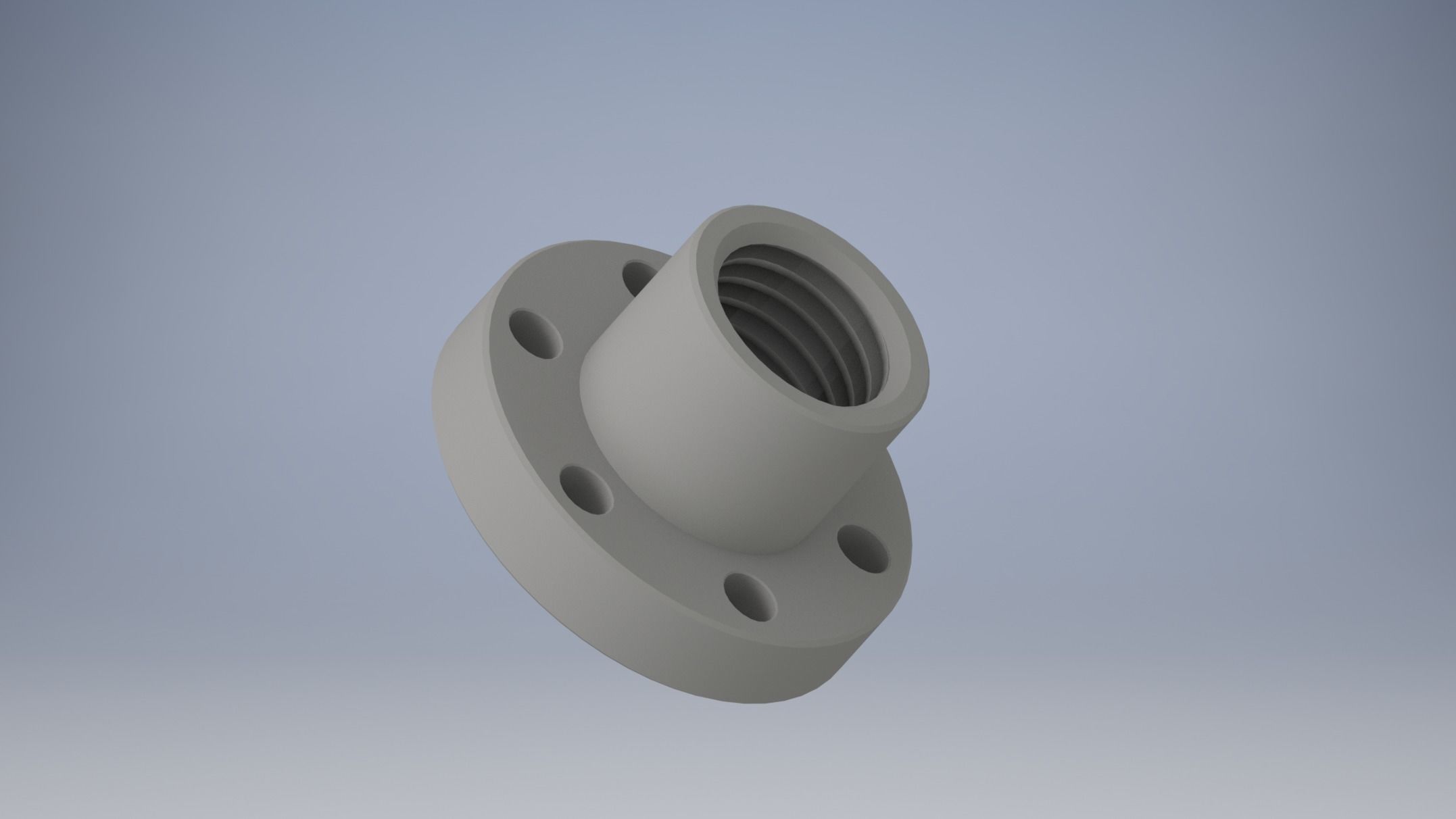 Trapezoidal nut T10 3D model | CGTrader