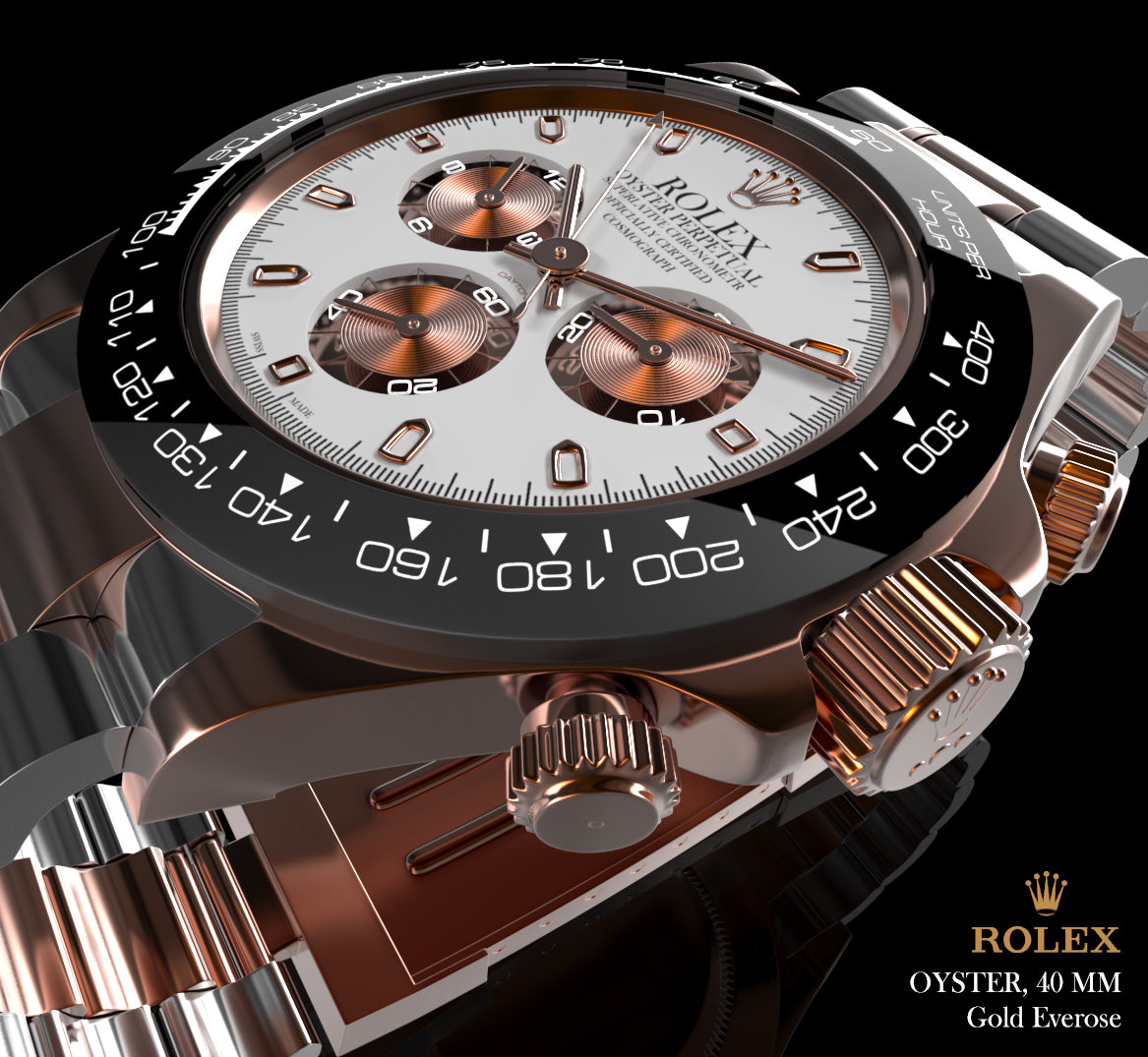 Watch ROLEX DAYTONA free 3D model | CGTrader