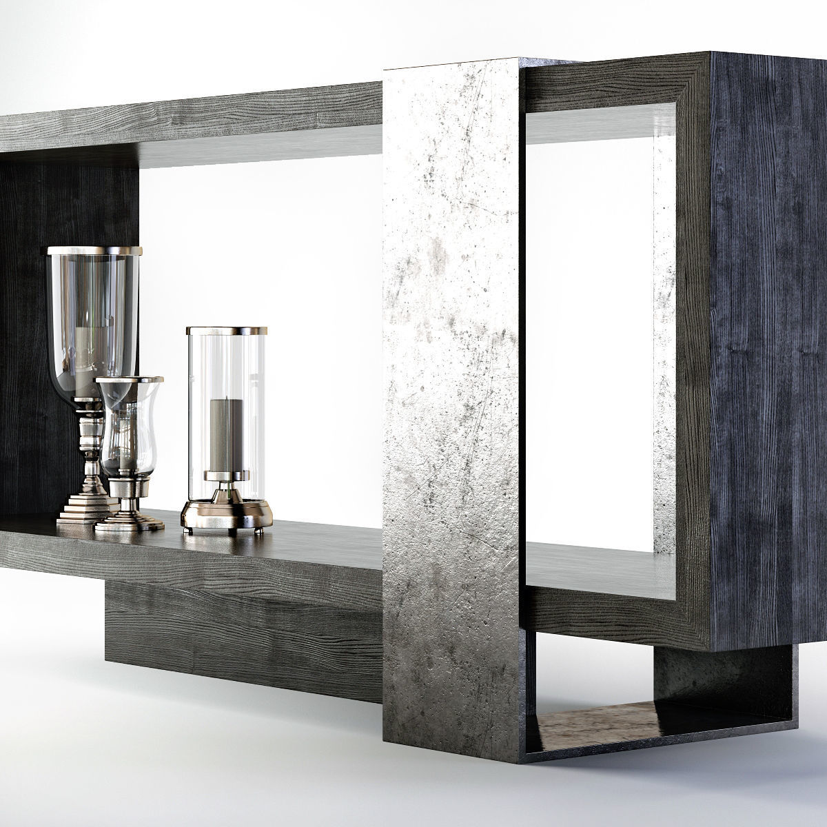 Bernhardt Linea Console Tables 3D model | CGTrader