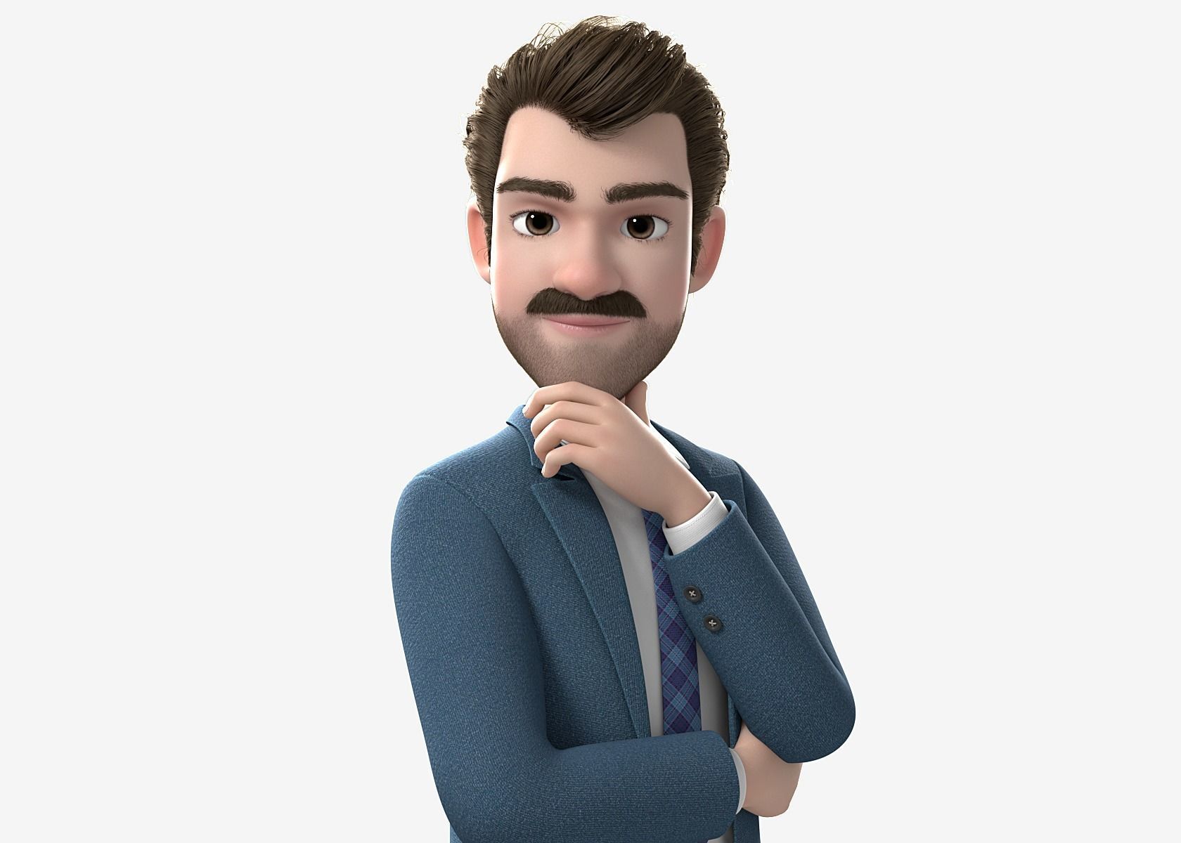 Cartoon Man Rigged 3D model rigged | CGTrader
