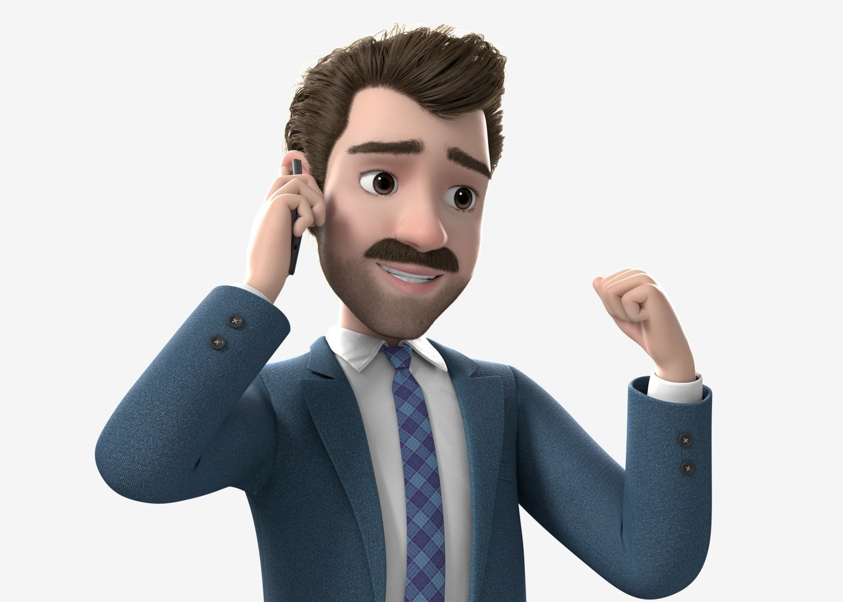 Cartoon Man Rigged 3D model rigged | CGTrader