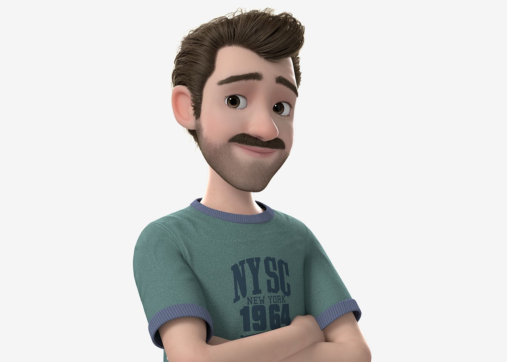 Cartoon Man Rigged 3D model rigged | CGTrader