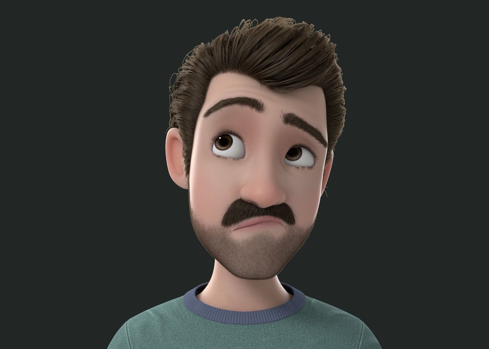 Cartoon Man Rigged 3D model rigged | CGTrader