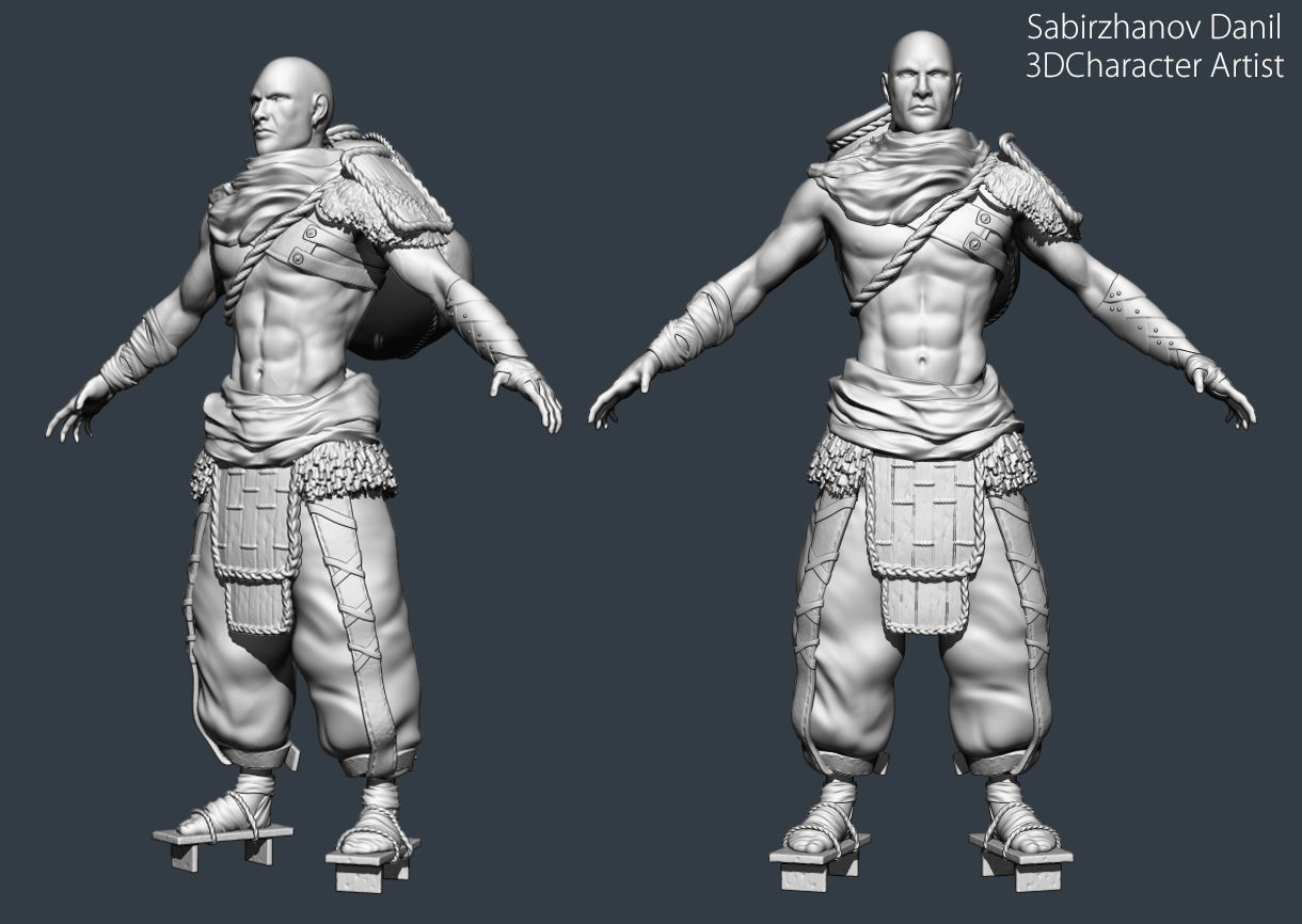 3D model Nomad PBR game character VR / AR / low-poly | CGTrader