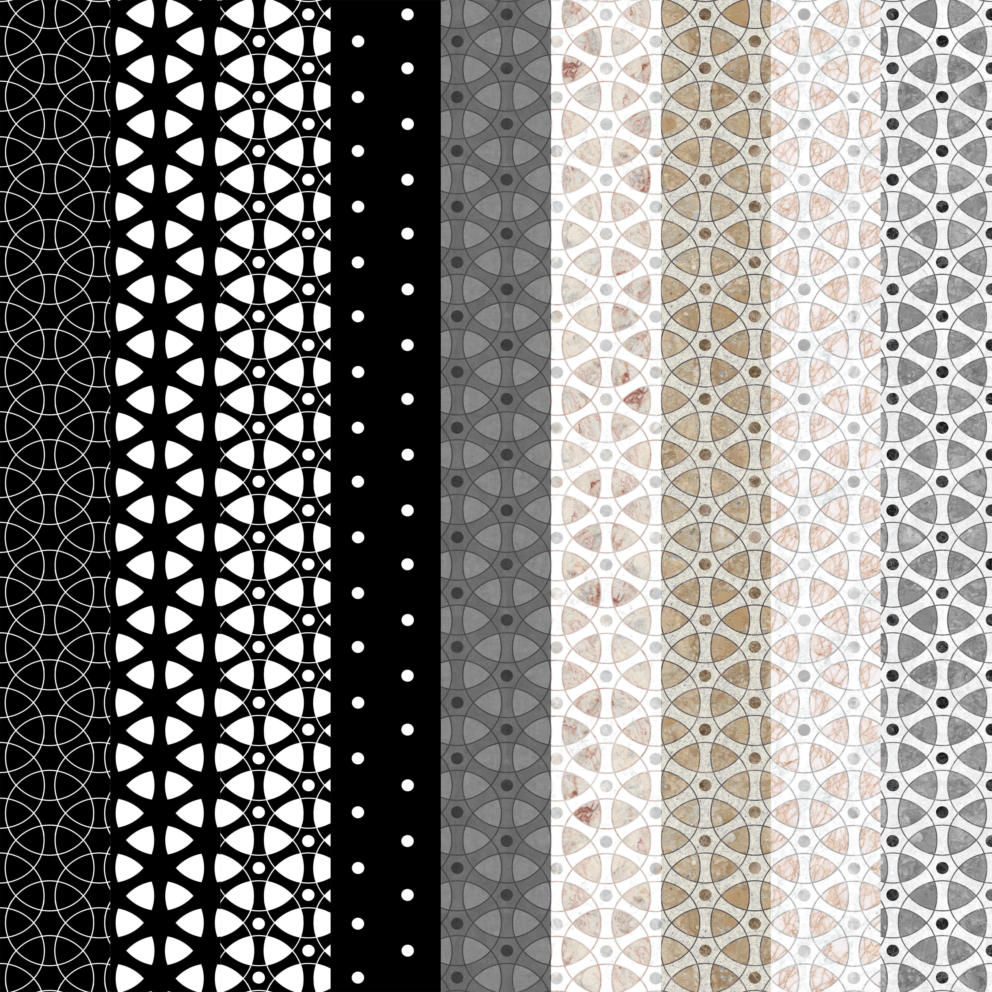 5x 8K Mosaic Marble Seamless Textures with Masks Texture | CGTrader