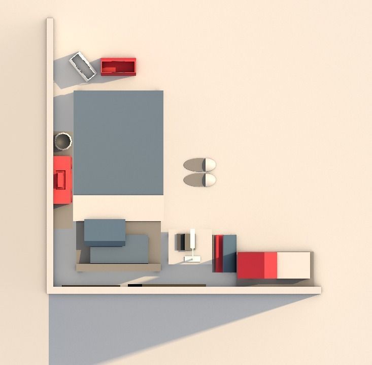 3D model Room model VR / AR / low-poly | CGTrader