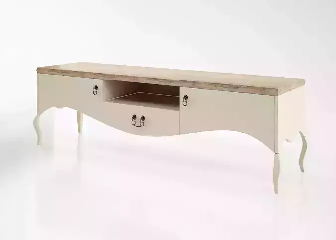 classic minimalism old tv table 1 3D model | CGTrader