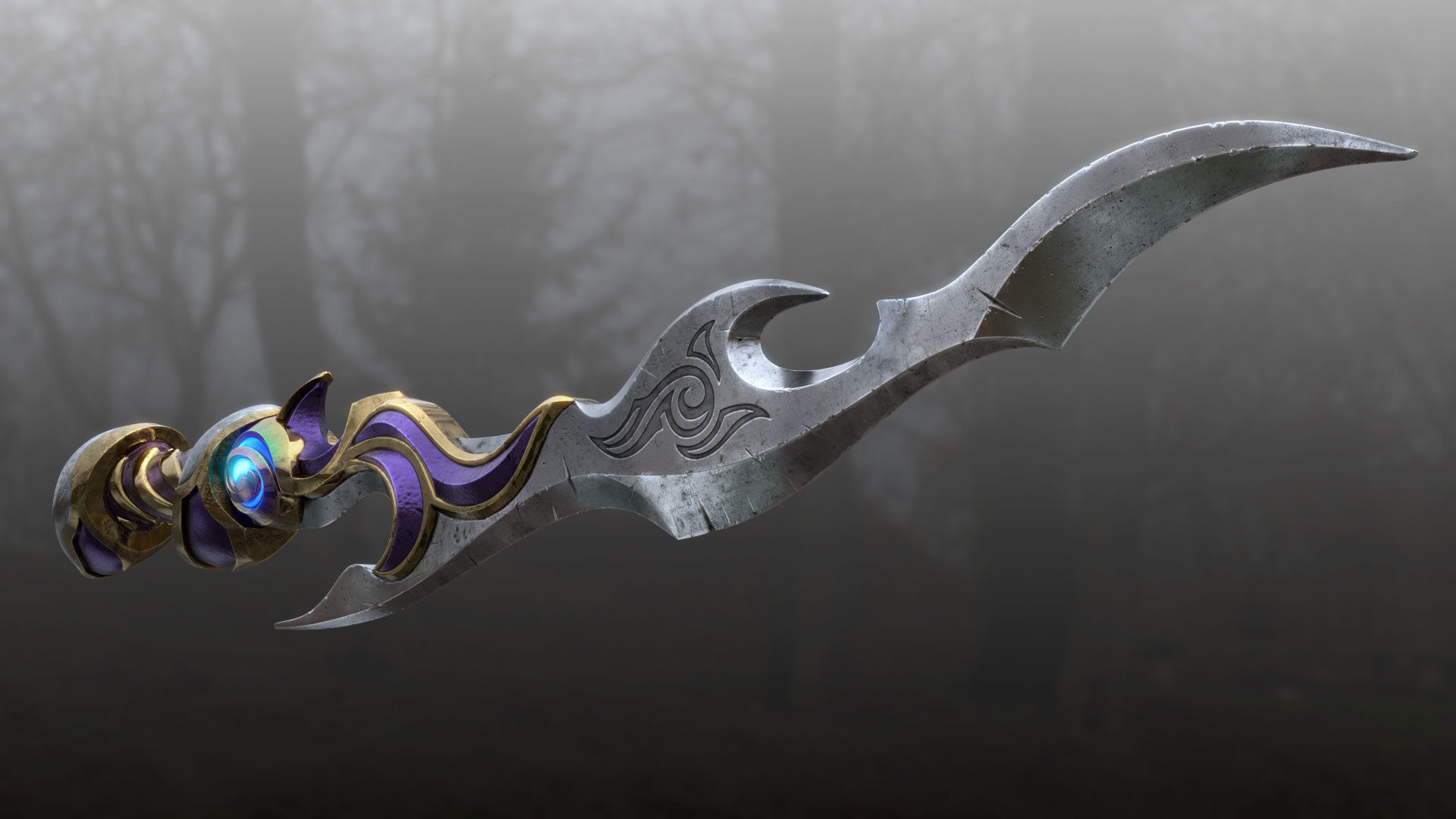 Fantasy Hero Sword 3D model | CGTrader
