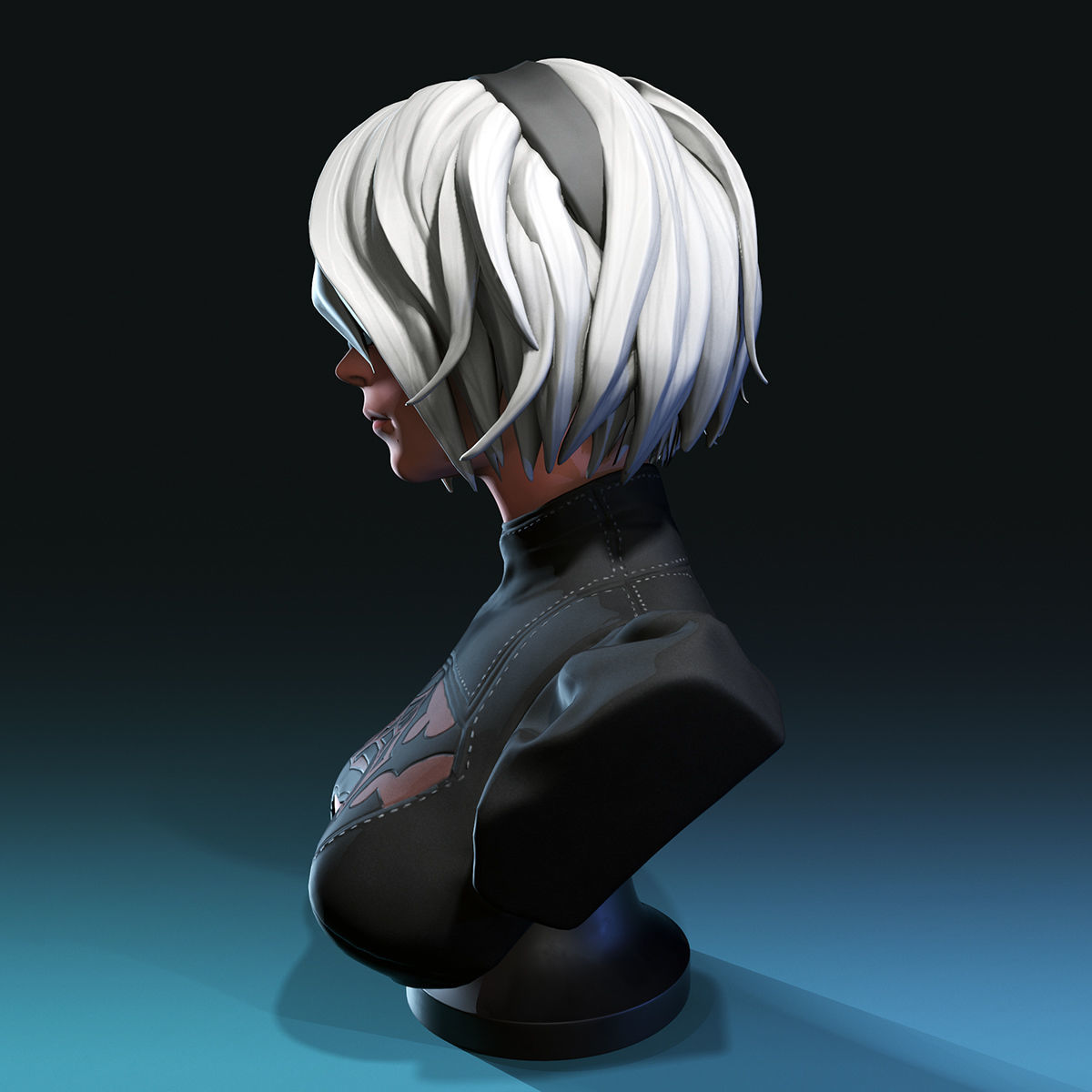 2B Bust 3D model | CGTrader