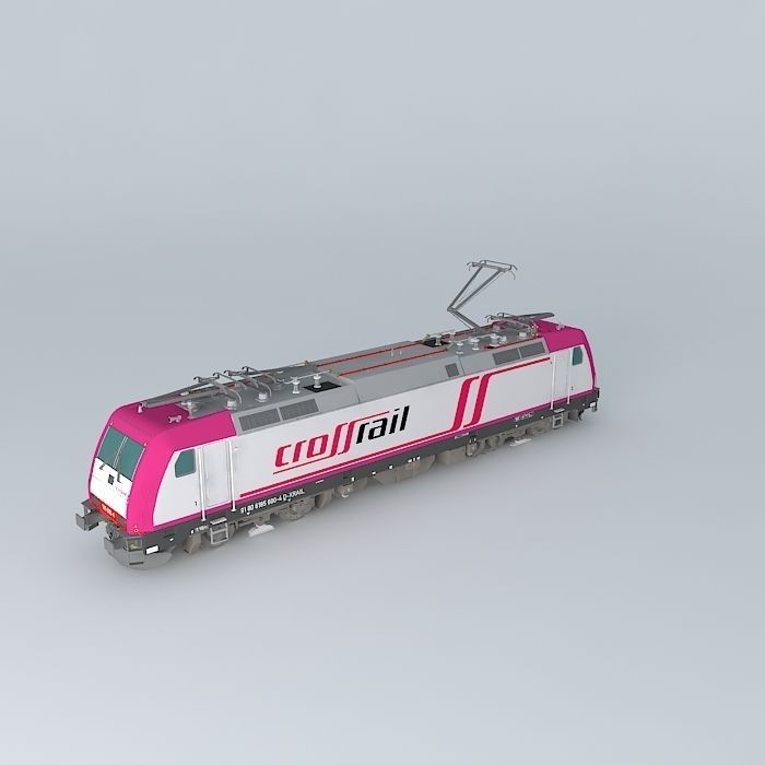 Bombardier TRAXX F140 AC2 Crossrail livery free 3D Model .max .obj .3ds ...
