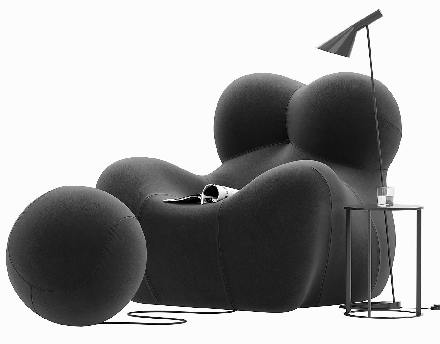 Serie Up 2000 armchair 3D model | CGTrader