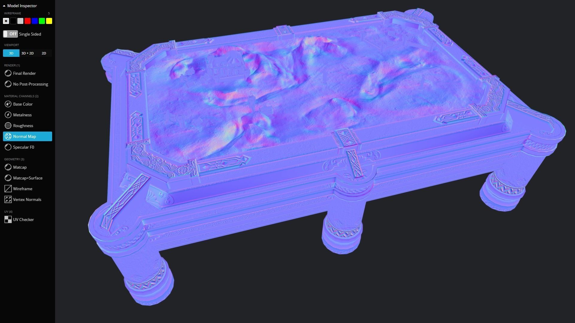 3D model War Table VR / AR / low-poly | CGTrader