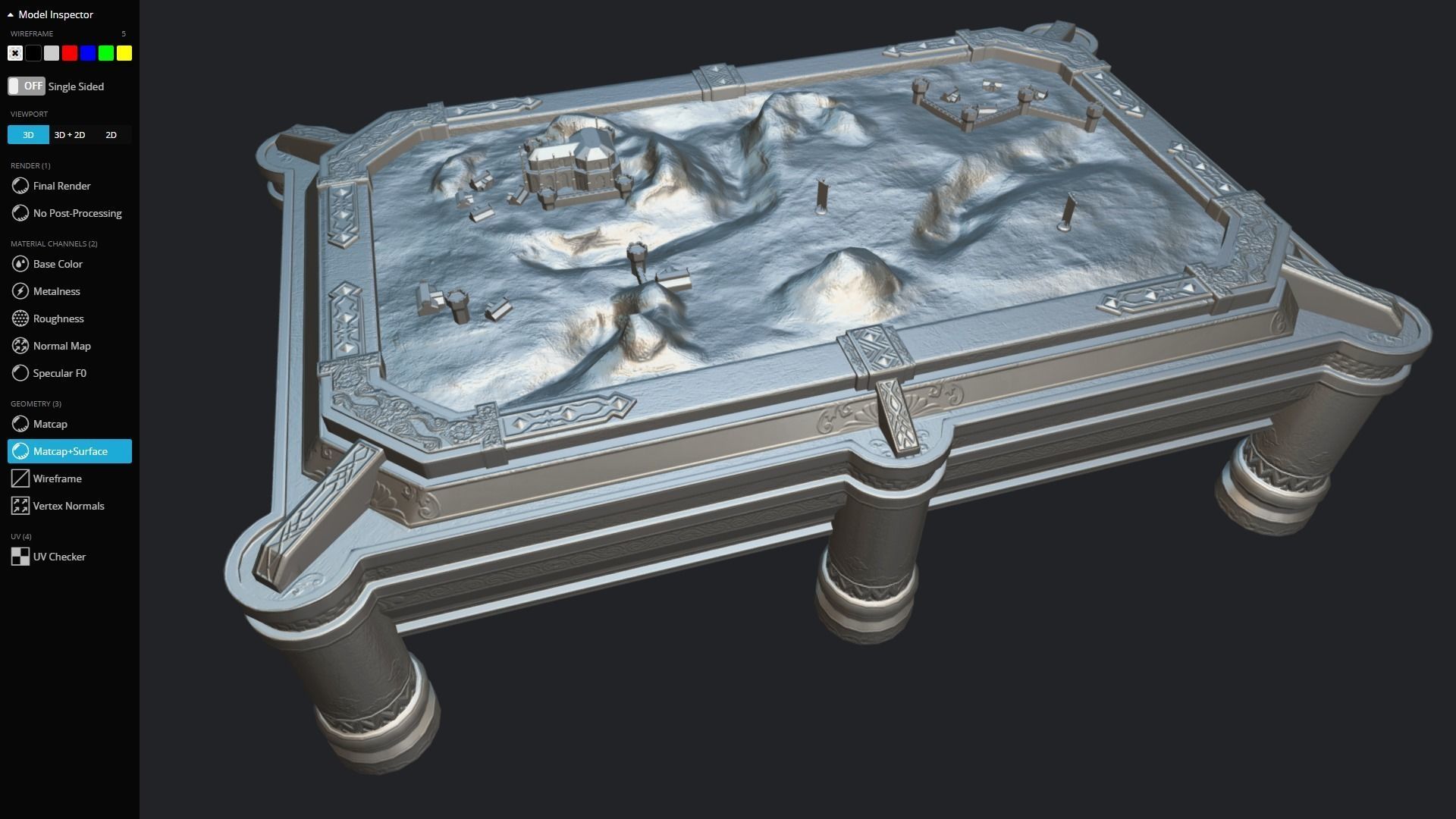 3D model War Table VR / AR / low-poly | CGTrader