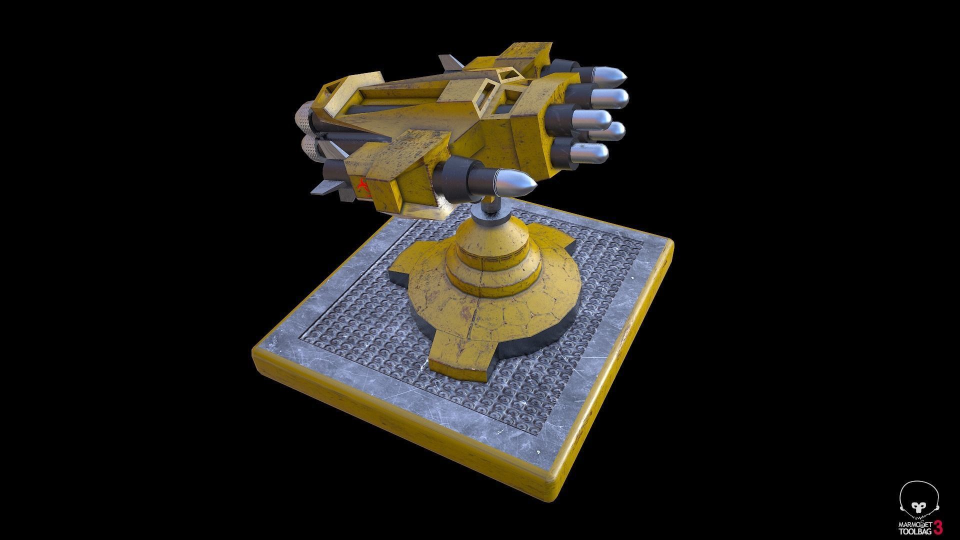 rocket launcher turret 3D model | CGTrader
