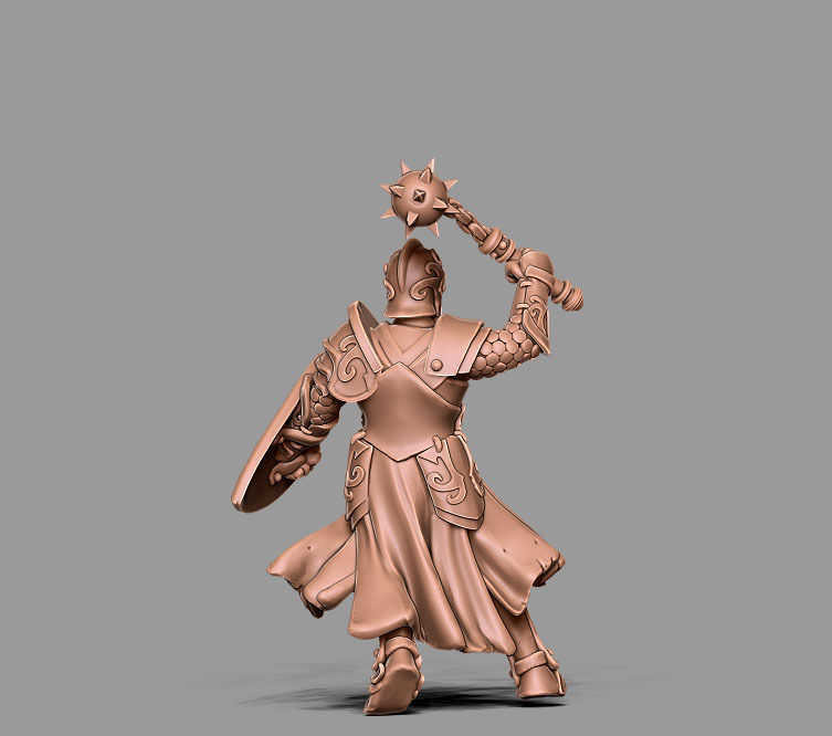 Knight 3D print model - 35mm scale 3D model 3D printable | CGTrader