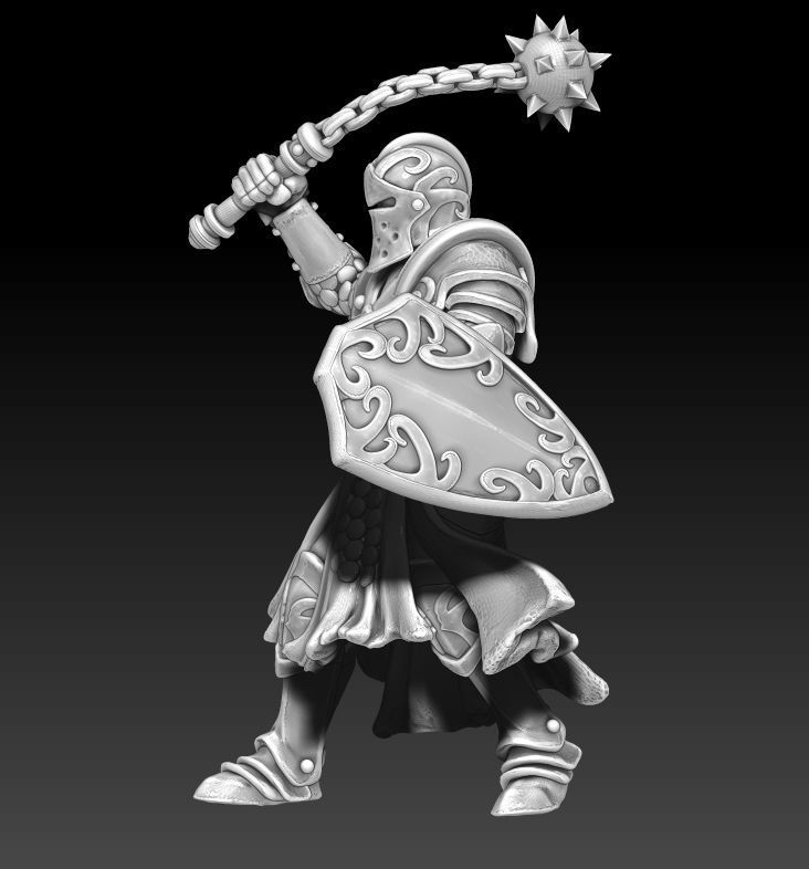 Knight 3D print model - 35mm scale 3D model 3D printable | CGTrader