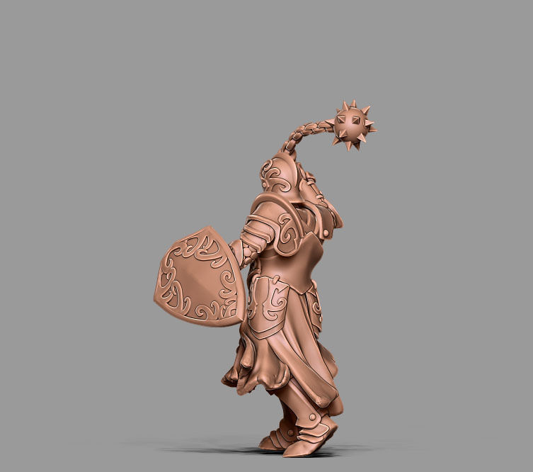 Knight 3D print model - 35mm scale 3D model 3D printable | CGTrader