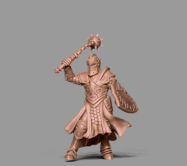 Knight 3D print model - 35mm scale 3D model 3D printable | CGTrader