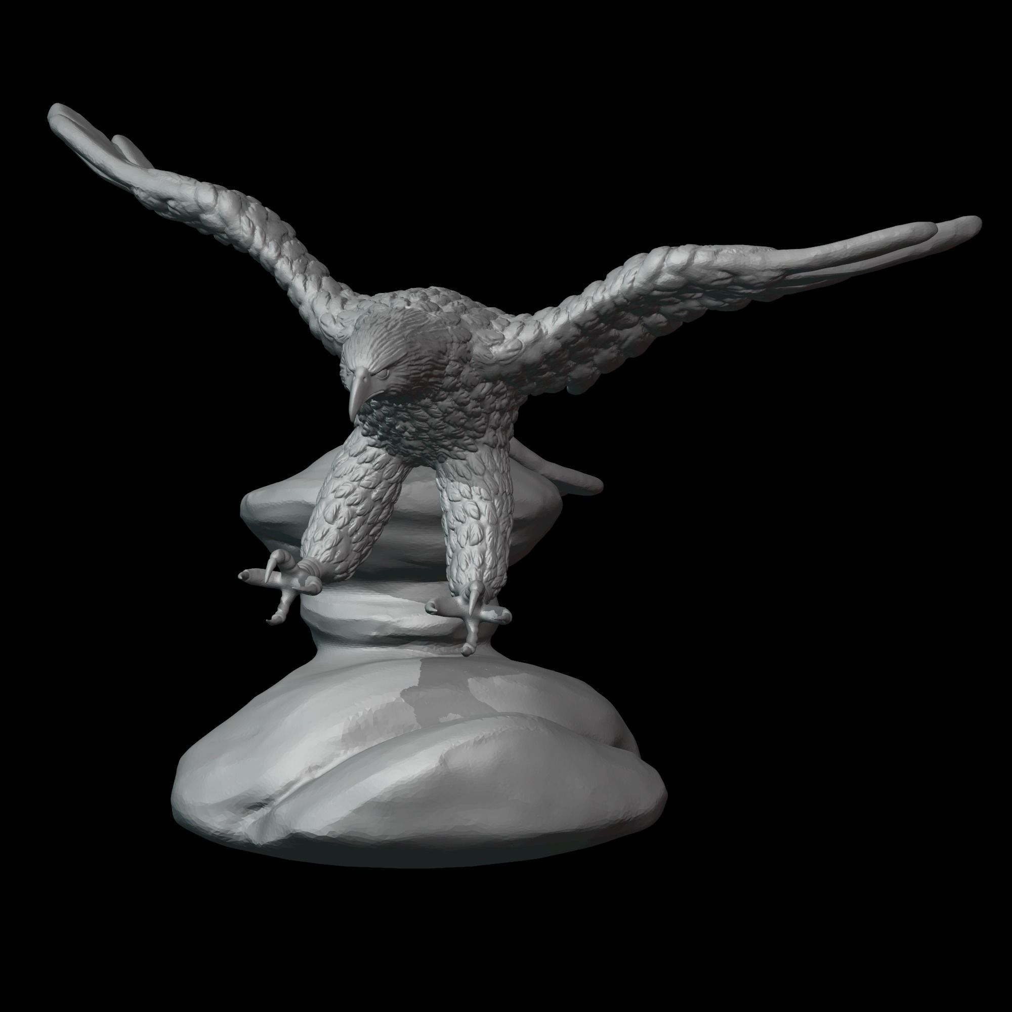 Bald Eagle sculpture 3D model 3D printable | CGTrader