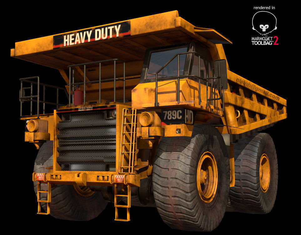 Caterpillar 789c free VR / AR / low-poly 3D model | CGTrader