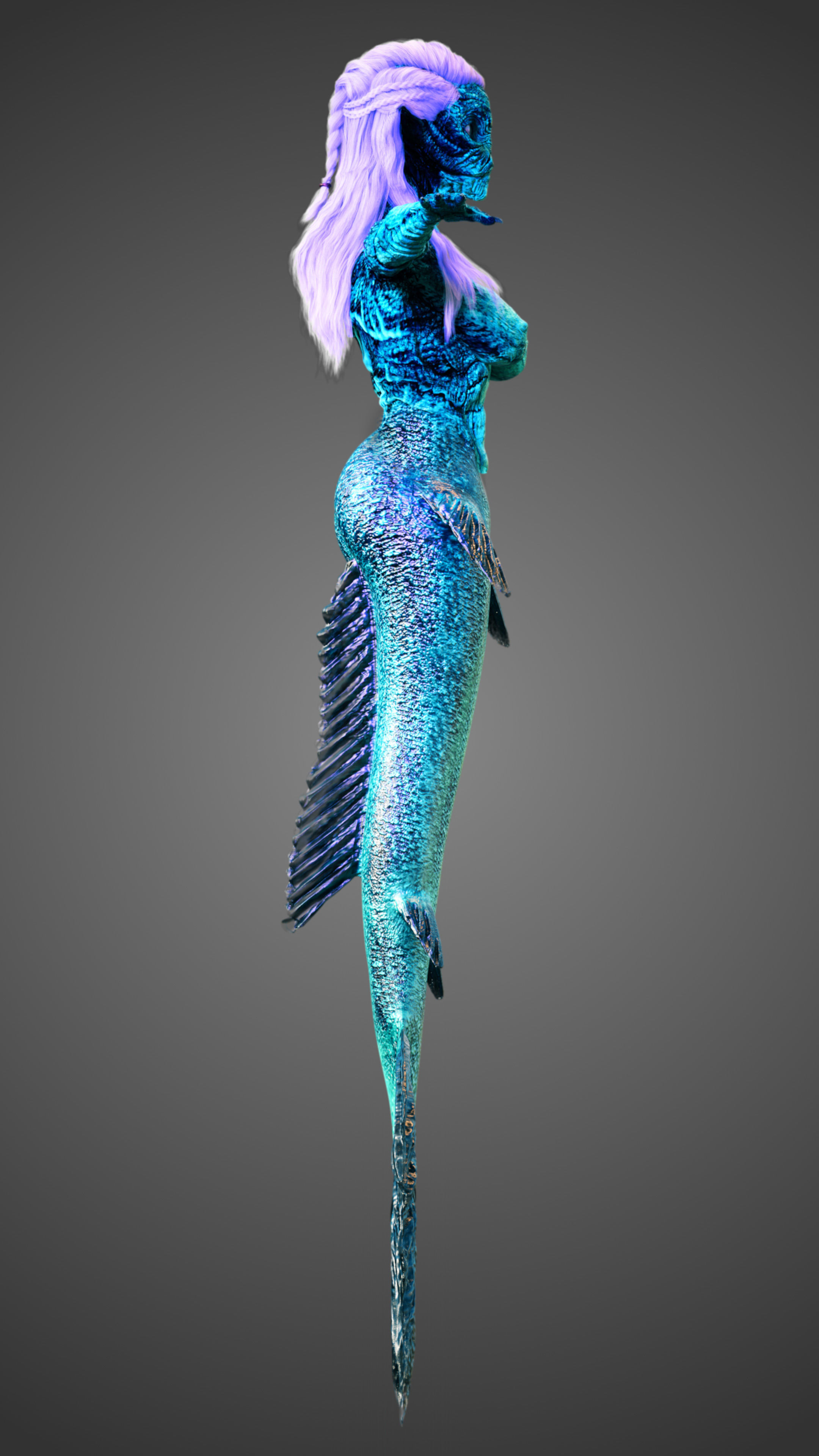 Siren 3D model animated rigged | CGTrader