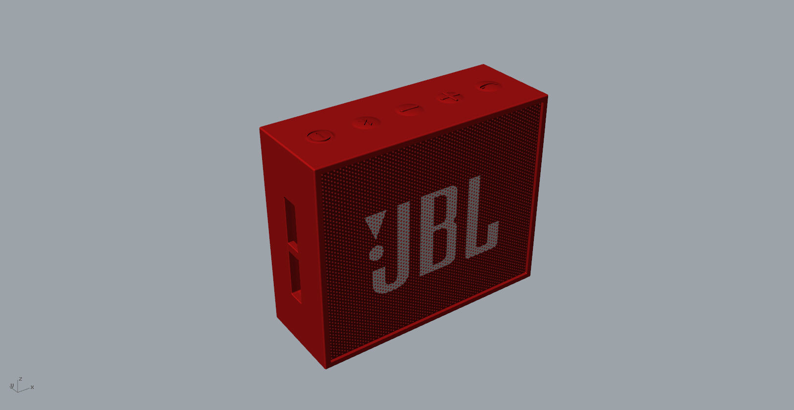 JBL GO1 RED SPEAKER -customizable speaker 3D model 3D printable | CGTrader