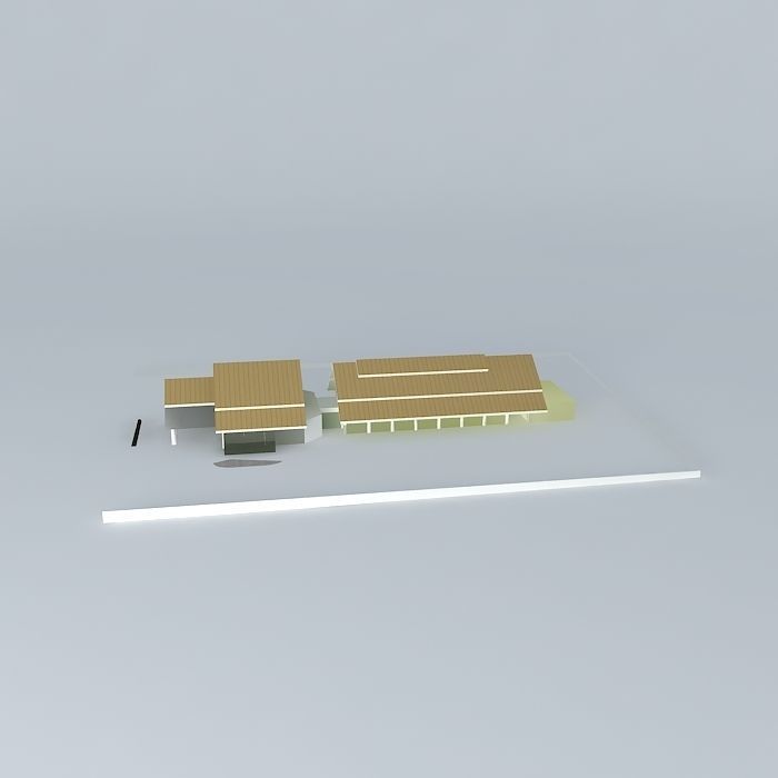 Public Provincial bus station 3D model | CGTrader