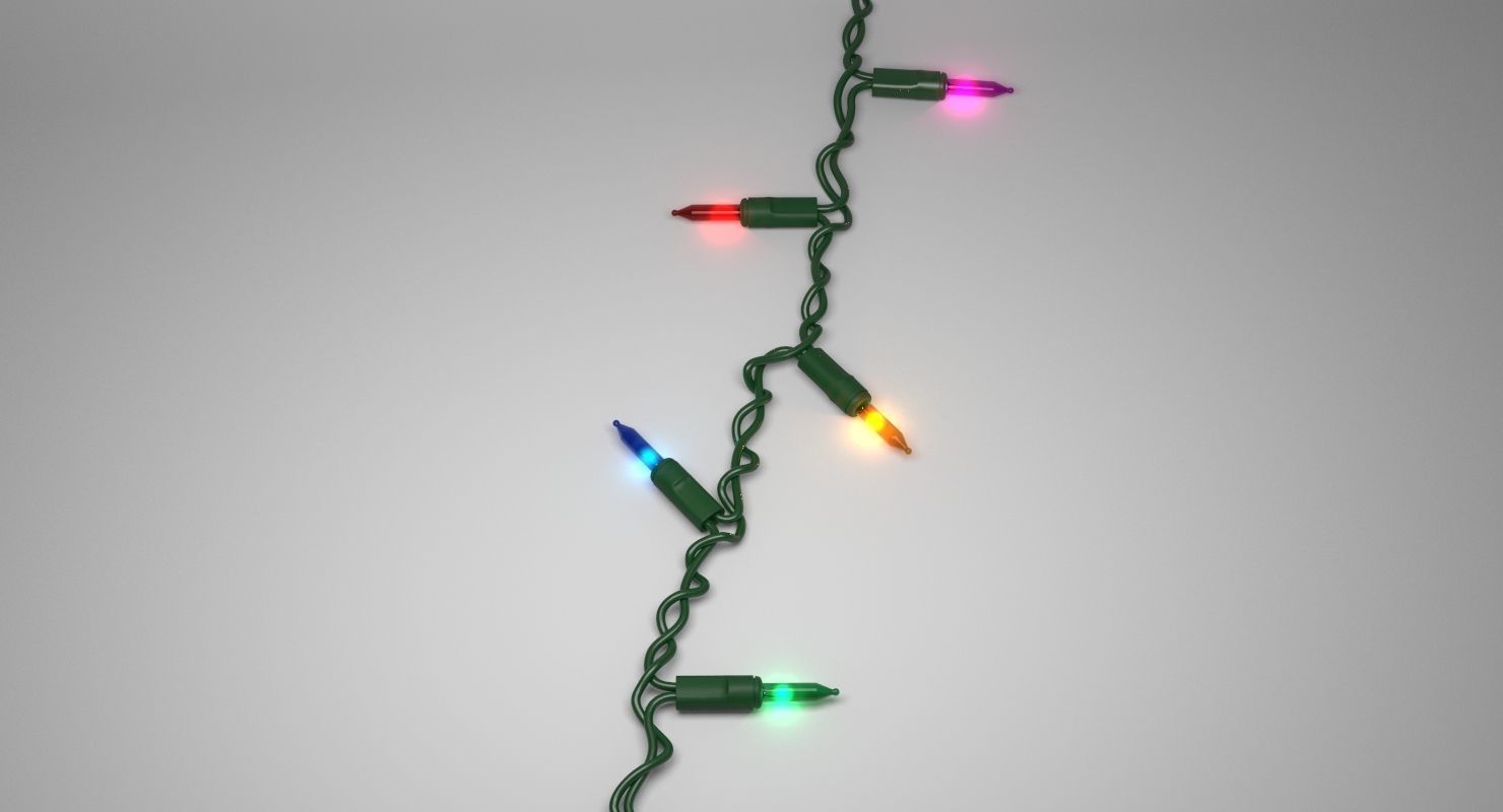 3D model Strings Christmas Lights VR / AR / low-poly | CGTrader