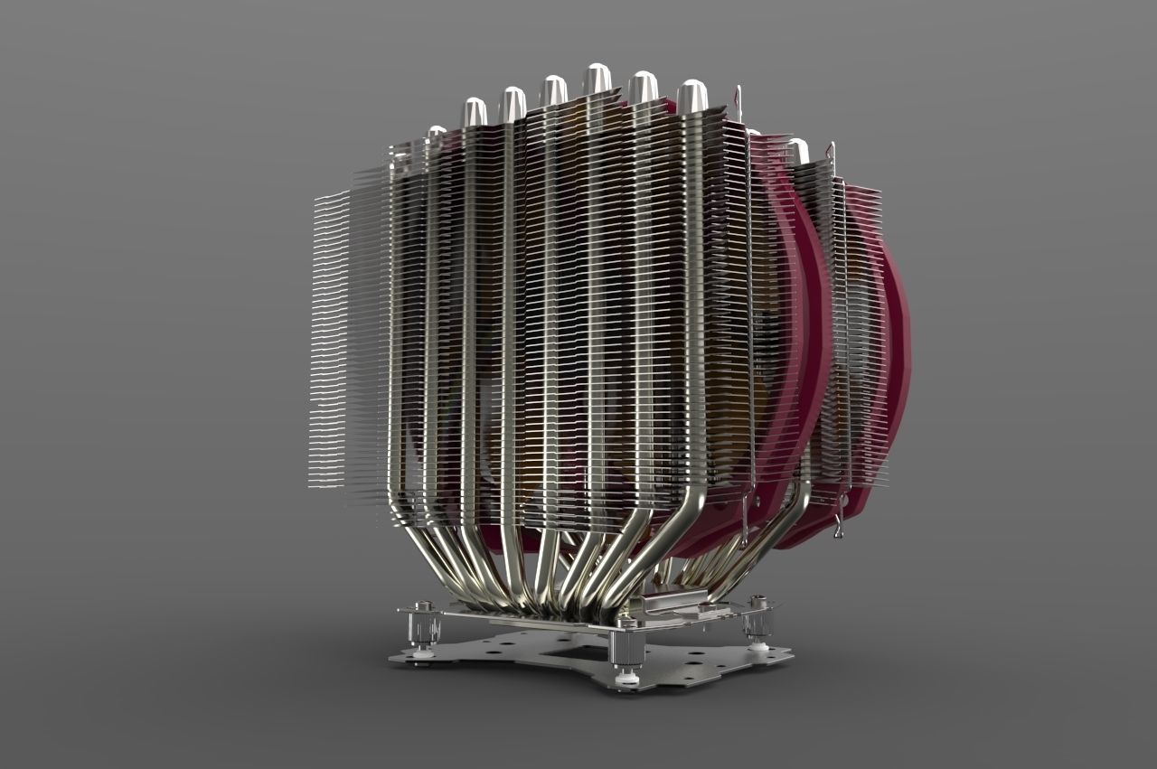 Thermalright Silver Arrow SB-E Extreme CPU Cooler 3D model | CGTrader