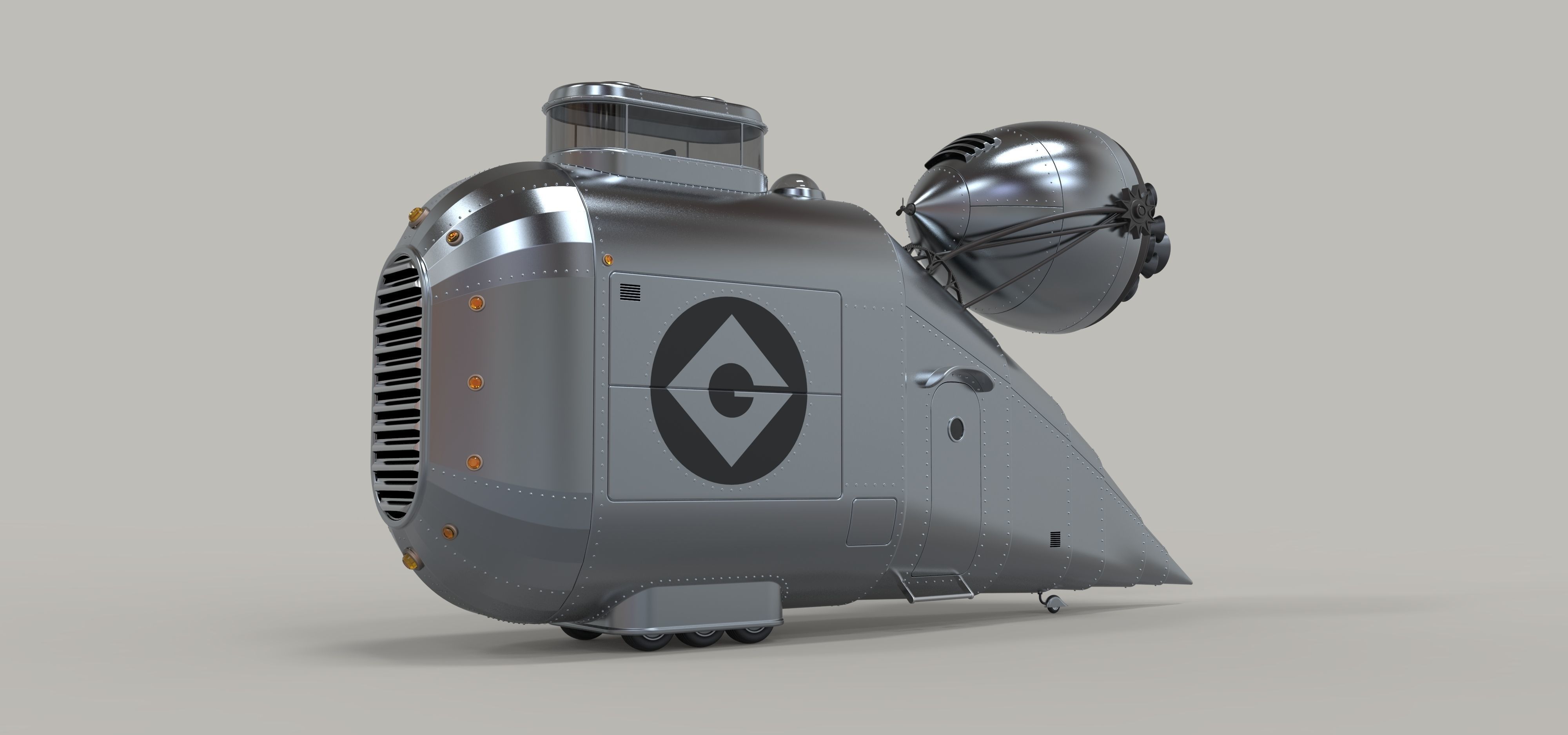Grumobile from movie Despicable Me 3D model | CGTrader
