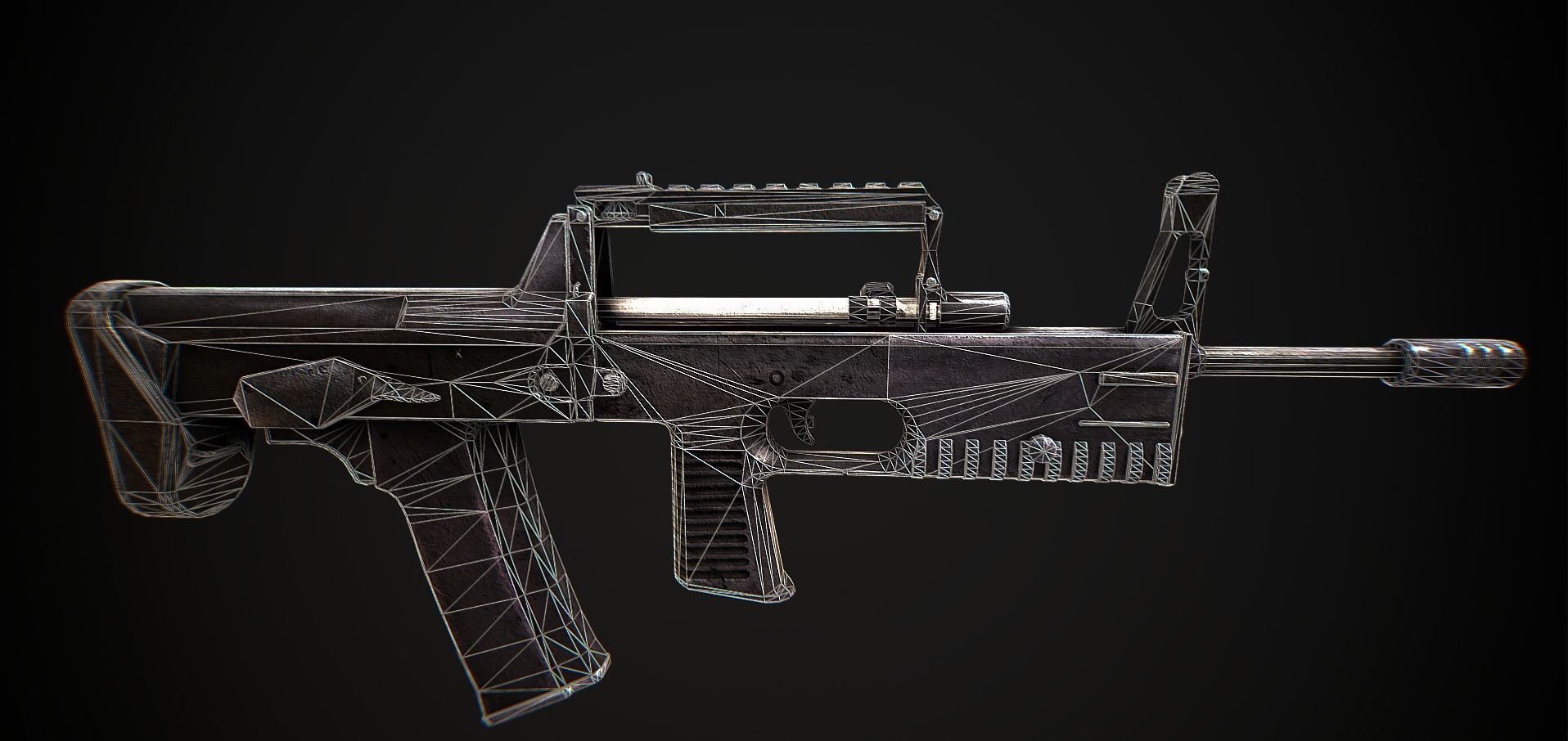 3D model A91 Assault Rifle VR / AR / low-poly | CGTrader