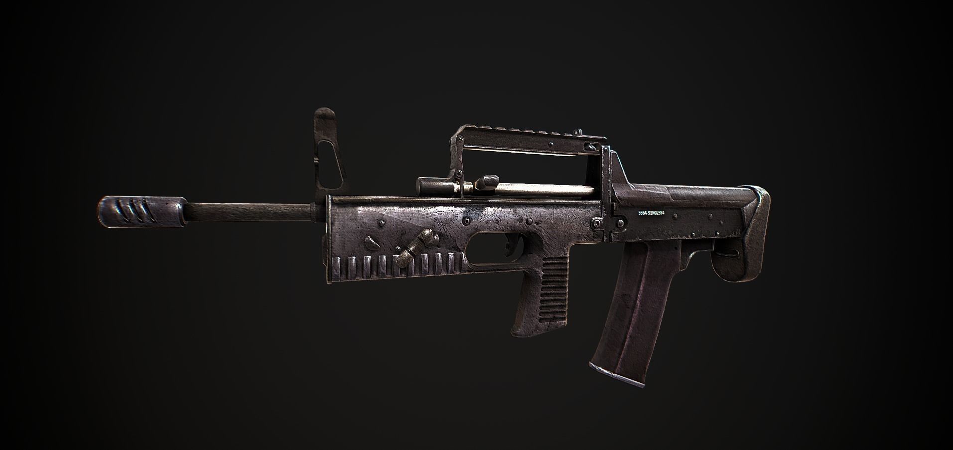 3D model A91 Assault Rifle VR / AR / low-poly | CGTrader