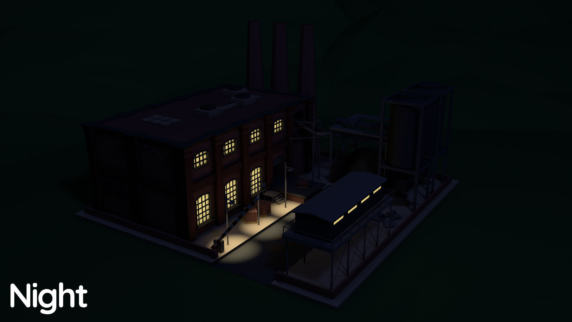 Brick Factory 3D model | CGTrader