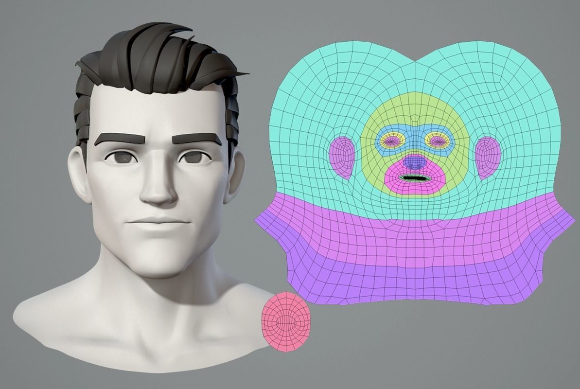 Cartoon character base mesh 3D model | CGTrader