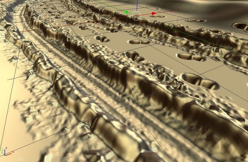 Ground covered with snow 3D model | CGTrader